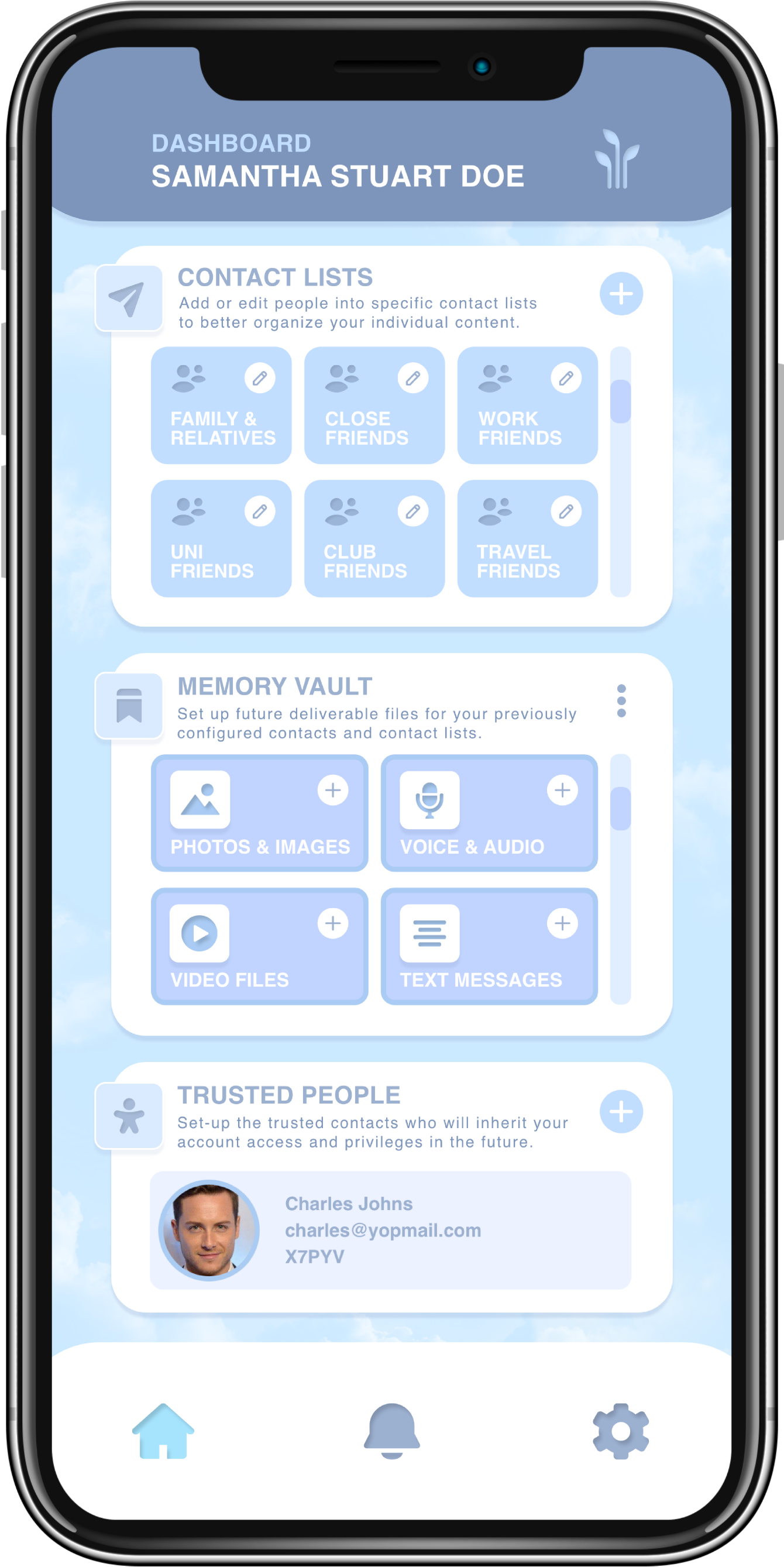 Digital Legacy & Memorial App - In Memory Of